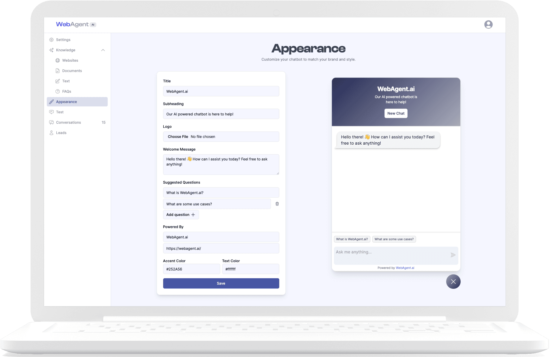 WebAgent | Automate Your Support With AI