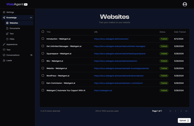 WebAgent | Automate Your Support With AI