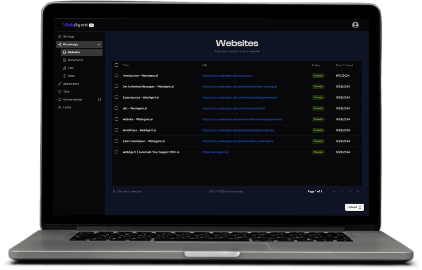 WebAgent | Automate Your Support With AI